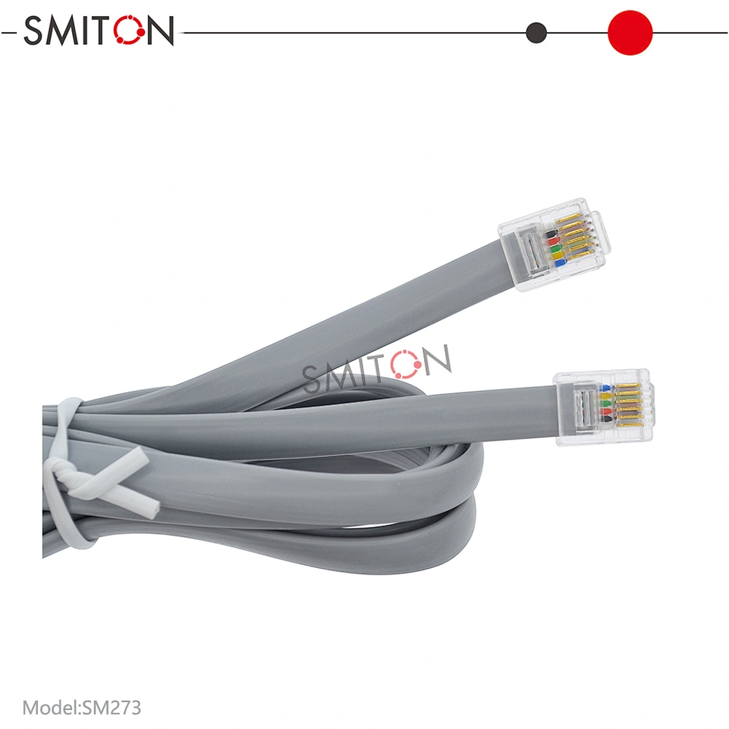 6p6c cable , Telephone Cord 6p6c cable , RJ12 6p6c cable - 深圳市松美通电子有限公司