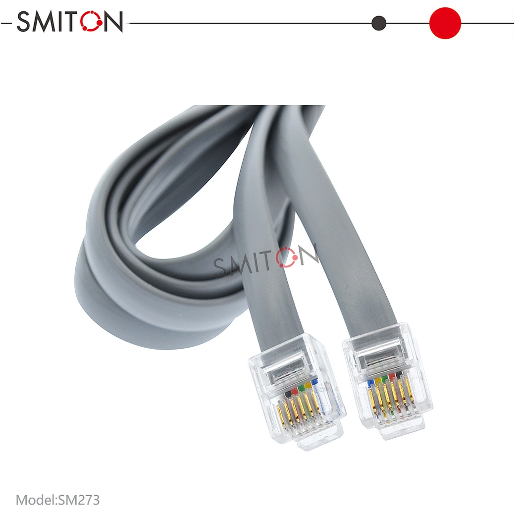 6p6c cable , Telephone Cord 6p6c cable , RJ12 6p6c cable - 深圳市松美通电子有限公司