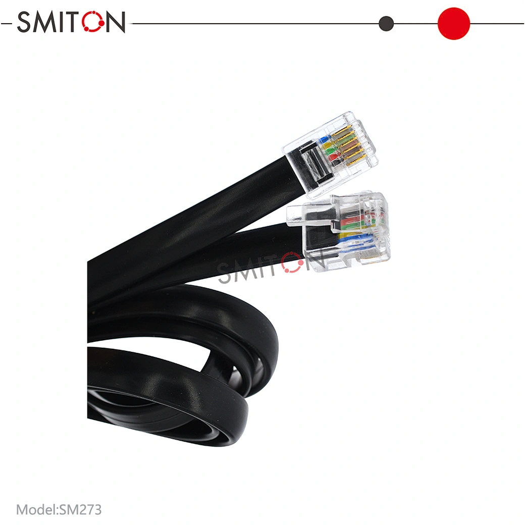6p6c cable , Telephone Cord 6p6c cable , RJ12 6p6c cable - 深圳市松美通电子有限公司